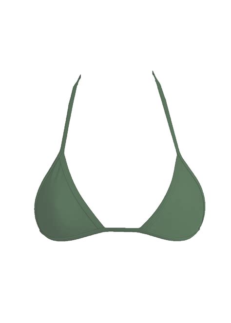 Micro Bikini Top Evergreen Sage Green Tiny String Bikini