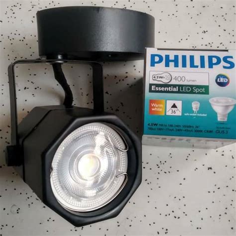 Jual Lampu Sorot Led Philips Lsg Plafon Fitting Mr Termasuk Led Philips V W Shopee