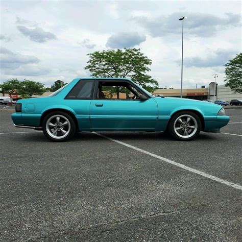 1992 Ford Mustang Lx Notchback Coupe Rare Calypso Green For Sale