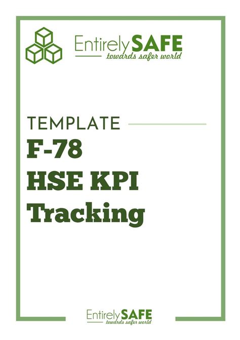 Hse Performance Management Kpi Tracking Form Emergency Response Plan Occupational Health