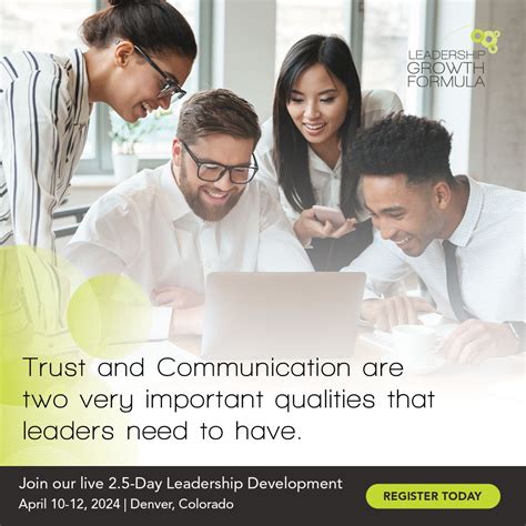 Leadership Is Learnable Trust And Communication Are Two Very Important