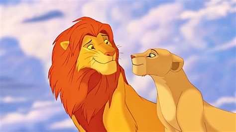 Download Simba And Nala Loving Stare Lion King Background