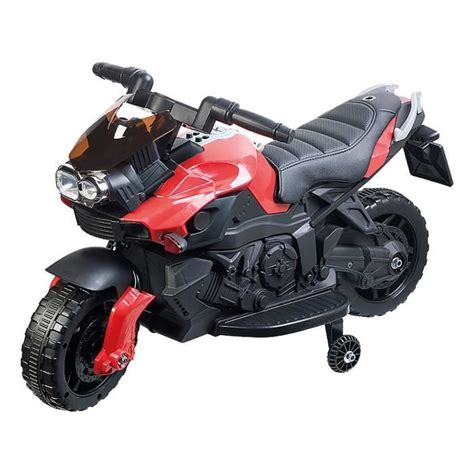 Moto Lectrique Pour Enfant Avec Stabilisateurs Et Effets Sonores Ekm Cdiscount Auto