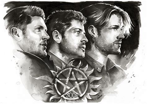 Amazing Supernatural 300 Episodes Team Free Will Fanart By Artist
