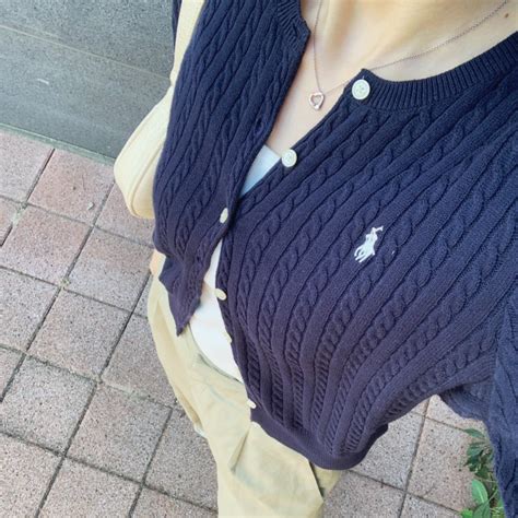 여자 폴로 걸즈 가디건 사이즈 L 1년 착용 솔직 후기 네이버 블로그