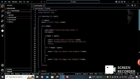 tushar bari on linkedin task 3 number guessing game using c 1 month c internship codsoft