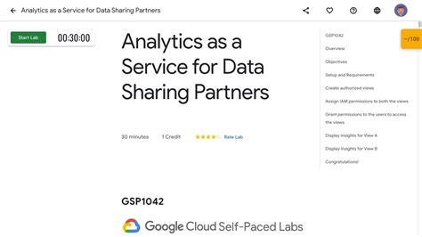 Analytics As A Service For Data Sharing Partners Gsp1042 Youtube