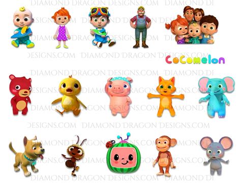 Printable Cocomelon Characters