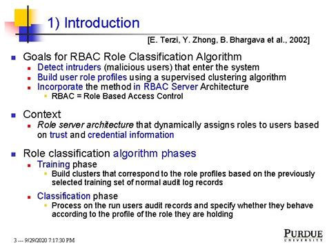9 rolebased access control rbac role classification algorithm