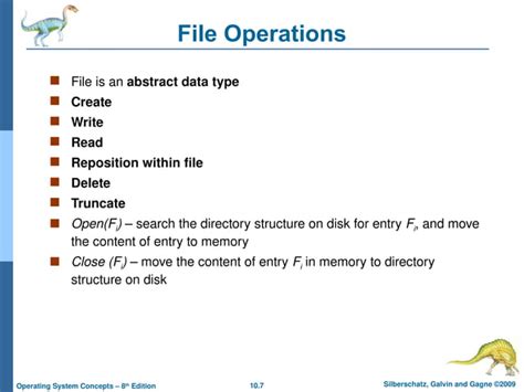File System Interface Ppt Chapter 10 Operating Systems Ppt