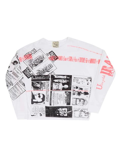 Sex Appeal Newsprint Sweatshirt 1 Xposed