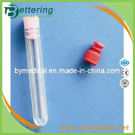 Plastic Test Tube Ps Test Tube Pp Test Tube With Cap Plastic Test