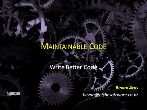 Maintainable Code Niche Software