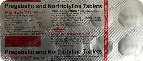 Pbren Nt Strip Of 10 Tablets Uses Side Effects Price And Dosage