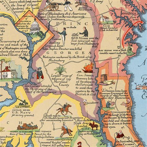 Historical Map Of Maryland