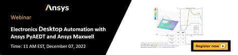 Sử Dụng Electronics Desktop Automation Với Ansys Pyaedt Và Ansys Maxwell