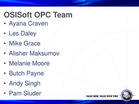 Ppt Putting Opc To Work Osisofts Opc Architecture Powerpoint