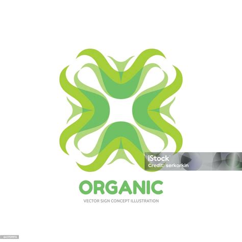 유기벡터 로고 템플릿 개념 그림입니다 생태 녹색 잎에 서명합니다 생물 자연 제품입니다 농업 새싹 아이콘입니다 디자인 요소입니다 0명에 대한 스톡 벡터 아트 및 기타 이미지