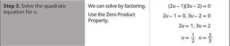 Solve Quadratic Equations In Quadratic Form Intermediate Algebra