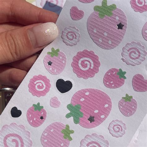 딸기 화지 스티커ko 수앙스튜디오 Sooangs