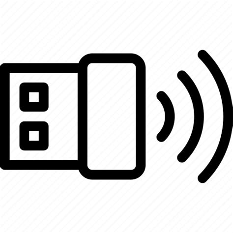 Usb Wireless Connection Signal Technology Icon Download On Iconfinder