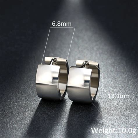 Новинка модные полированные серьги из нержавеющей стали 316l цвета розового золота милые