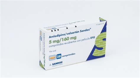 Amlodipino Valsartan Sandoz 5 Mg 160 Mg Comprimidos Recubiertos Con