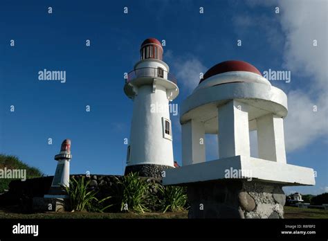The Basco Lighthouse Located At The Coast Of The Pacific Ocean In The