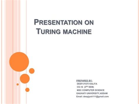 Variants Of Turing Machine Ppt