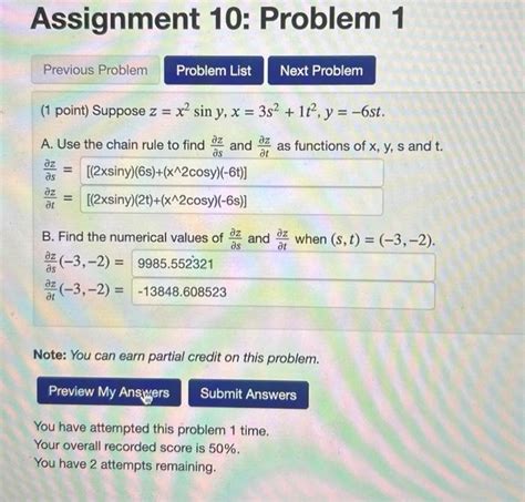 solved assignment 10 problem 1 1 point suppose
