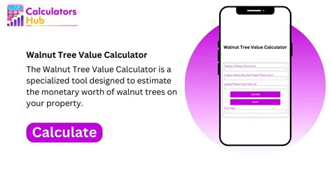 Walnut Tree Value Calculator Online