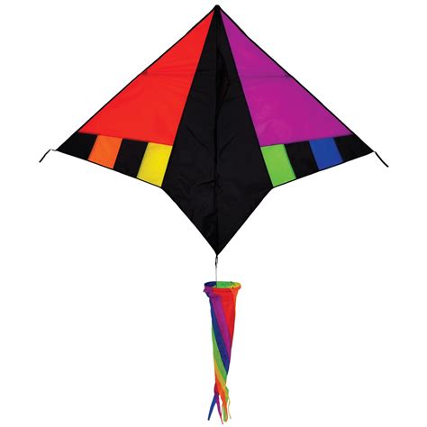 In The Breeze 3116 — Rainbow Zephyr Kite — Colorful Easy Flying Single