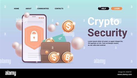 Crypto Wallet With Golden Coins On Smartphone Screen Cryptocurrency