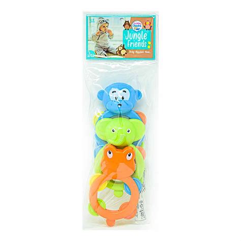 Jungle Friends 3 Pcs Dafli Rattle Set Sunny Sellet