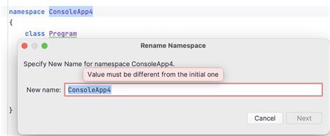 How To Rename A Namespace Rider Support Jetbrains