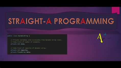 Straight-A Programming: Dynamic Array Java - YouTube