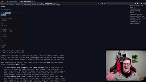 Advent Of Code 2022 Day 13 Python Youtube