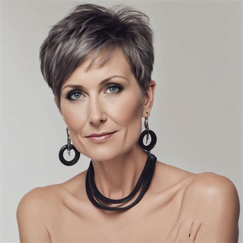 Mature Short Haired Mistress With Big Loop Earring By Maturemistress On