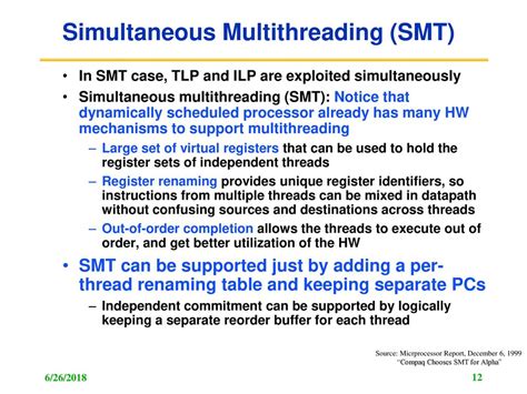 simultaneous multithreading ppt download