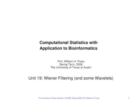 Pdf Wiener Filtering Dokumentips