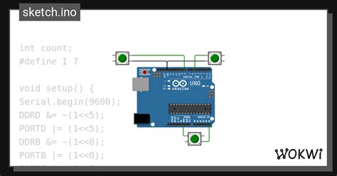 Prerusenie Cez 3 Tlacitka Cez 3 Vectory Wokwi Esp32 Stm32 Arduino Simulator