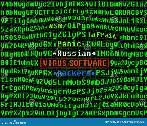 Virus Software Concept Virus In Program Code Stock Illustration Illustration Of Data Code