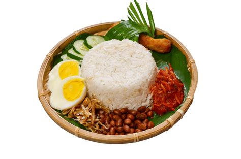 Nasi Lemak Spices White Popular Peanut Fragrant Spicy Png