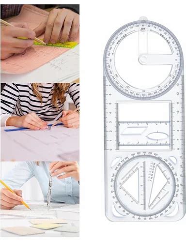 Abs Plastic Multifunctional Geometric Ruler At ₹ 25piece In Surat Id 2855741171562