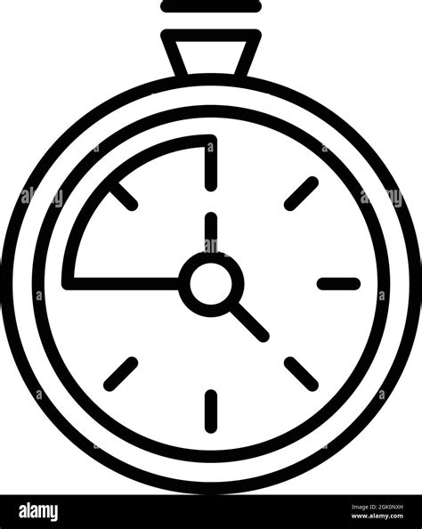 Stopwatch Icon Outline Vector Stop Watch Quick Chronometer Stock Vector Image And Art Alamy