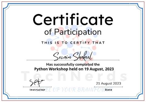 Workshop Python Pythonprogramming Technerds Opportunities Sozain