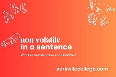 How To Use Non Volatile In A Sentence Easy Examples