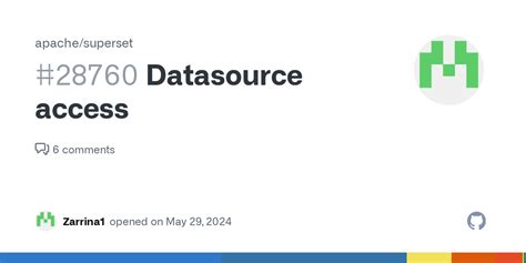 Datasource Access Issue Apache Superset Github