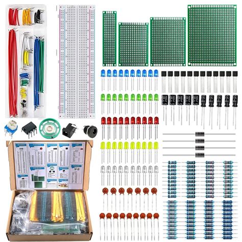 Alamscn Kit De Componentes Electrónicos 2041 Piezas Para Arduino