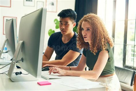 Business People Computer And Collaboration For Programming Research And Communication With